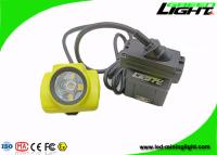 China 530 Lumen 25000 Lux Corded LED Cap Lamp 13600mAh with OLED Screen for sale