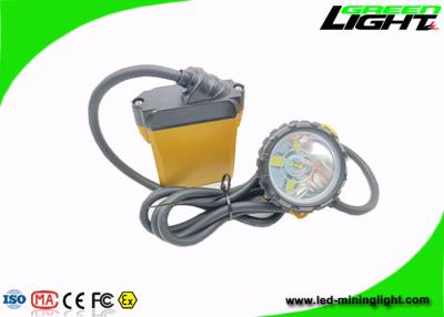 China 10.4Ah 25000 Lux IP68 Waterproof Miners Cap Light 3.7V with Cradle Charger for sale