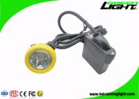 China IP68 1.65W 450mA Corded Miner LED Cap Lamp 20Hr 216Lum Explosion-Proof for sale
