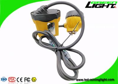 China 850mA 10.4Ah LED Miners Cap Lamp 25000Lux With Cable Flash Light for sale