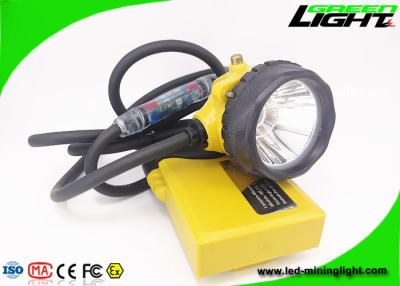 China 10.4Ah 25000lux Corded Cable Miners LED Light Aluminum Cup MSHA for sale