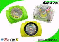 China 4.2W 13000lux LED Miners Cap Headlamp Rechargeable 6.8Ah Battery IP68 for sale