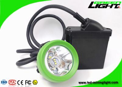China Rechargeable LED Mining Hat Lamp 6.6Ah 10000lux 1.67W Corded Cap Light for sale