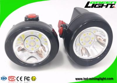 China 4000lux 2.8Ah 3.7V Cordless Miners Headlamp Waterproof IP67 LED Mining Cap Light for sale