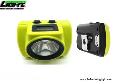 China Cordless 18000lux 6.8Ah Hard Hat Mine Light with OLED Screen and IP68 for sale