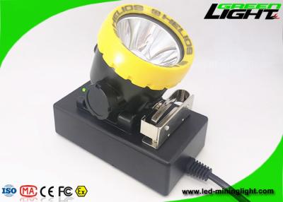 China Wireless Coal Miner Headlamp 0.74W 5000lux 2.2Ah Rechargeable LED Mining Cap Light for sale