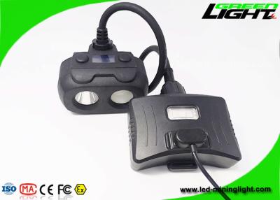 China Dual Beam Semi Corded Rechargeable Mining Cap Light 15000lux 10.4Ah WiFi Tracking for sale
