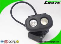 China 334 Lumen OLED Screen LED Miners Cap Lamp Dual Beam USB Charging 10.4Ah 3.7V for sale
