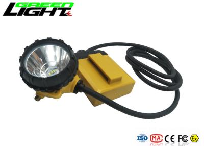 China 10.4Ah 25000lux LED Corded Cap Lamp 800mA 3W for Coal Mining Safety for sale