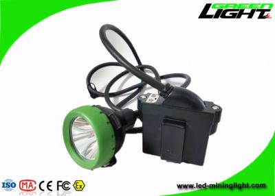China Rechargeable Corded Mining Cap Lamp 1.67W 7.8Ah Li-Ion Battery 10000Lux LED Miner Headlight USB Charging for sale