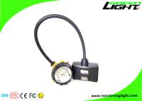 China Corded Mining Cap Lamp 15000Lux 6.8Ah Panasonic Battery LED Headlight with Two Charging Ways for sale