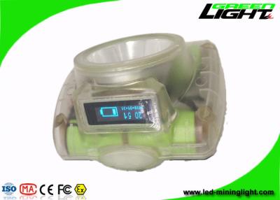 China Detachable LED Miner Headlamp 13000Lux Underground With OLED Screen for sale