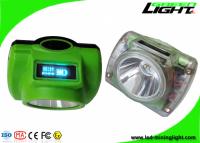 China Portable Coal Mining Headlamp 13000 LUX Rechargeable Cap Lamp with OLED Screen and Magnetic USB Charging for sale