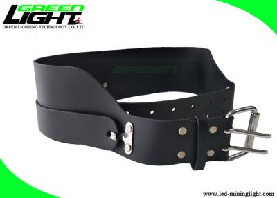 China Genuine Cow Leather Mining Safety Belt 1245mm Waist with Reflective Strip for Miner Underground for sale