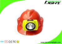 China 18000lux OLED Screen LED Mining Cap Lights Underground 6.8Ah Panasonic Miner Headlamp Rechargeable For Tracking System for sale