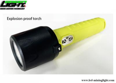 China USB Rechargeable Explosion Proof Handheld LED Torch 3.7V 3500-9000lux for Hazardous Locations for sale
