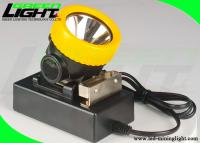 China Cordless Miners Cap Lamp 5000LUX 2.2Ah Rechargeable Battery LED Mining Light for sale