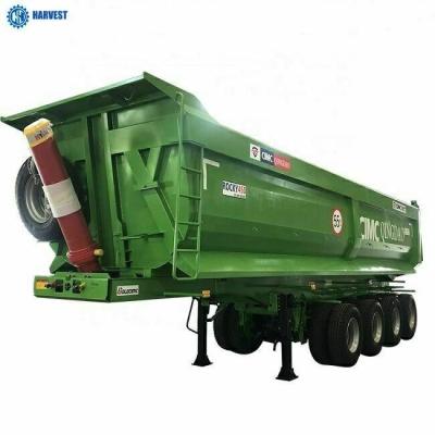 China 25cbm 40 Ton CIMC 4 Axles Heavy Duty Dump Trailer For Transportation for sale