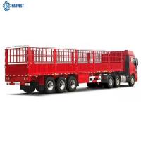 China Q345 60 Ton CIMC 3 Axle 12r22.5 Tire Fence Semi Trailer for sale