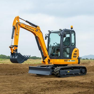 China Bucket 0.23Cbm  6 Ton XE60D Mini Hydraulic Excavator for sale