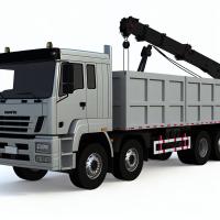 China 7000x2300x600mm Cargo Box Sinotruk Howo 6x4 336hp 10 Ton Truck Mounted Crane for sale