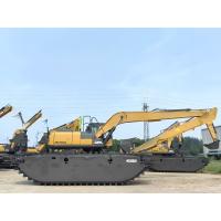 China Amphibious Excavator XE215GSLL With 15M Long Reach Boom  ISUZU Engine Euro 2 With Undercarriage Pontoon for sale