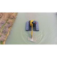 China Mini Amphibious Excavator With 7 Long Reach Boom Isuzu/cummines Engine Euro 2/3 with Hydraulic Cutter Suction Pump River Dredging Pond Desilting Machine for sale