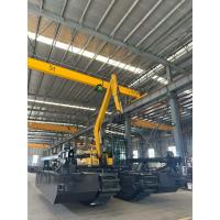 China Real-life footage from the china factory Amphibious pontoon excavator for sale
