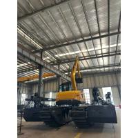 China Real shots of factories in China  Amphibious Excavator Promotion with enlarged fuel tank, four positioning spuds, side floats, for sale