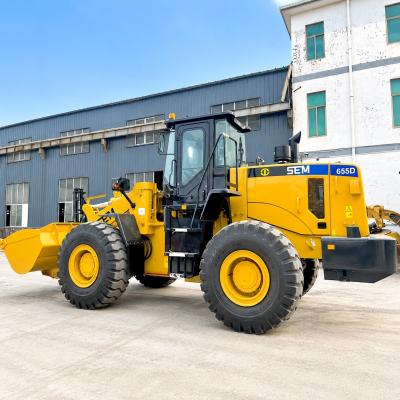 China 5 Ton SEM 655D Wheel Loader with 3m3 Rock Bucket for Coal Gold Mining Hot Sale in South Africa for sale