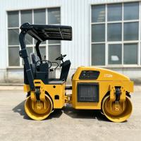 China Vibratory Road Roller 4 Ton Double Drum  LTC204 with 26.5 Kilowatt Engine Designed for Asphalt Pavement and Soil Compaction Tasks for sale