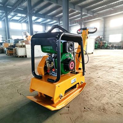 China HZR200 Portable Vibratory Soil Compactor Machine Gasoline Powered Plate Tamper for Road Building and Landscaping for sale