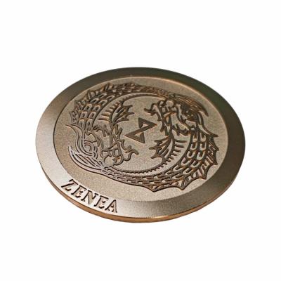 China Customized Circular Embossed Aluminum Oxide Nameplate With Adhesive Label for sale