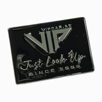 China Embossed Metal Logo Tags Three Dimensional Metal Name Plaques for sale