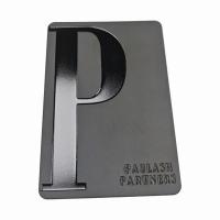 China Black Custom Metal Card Aluminum Information Business Card Lightweight for sale