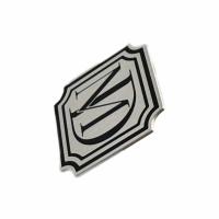 China Custom Aluminum Silk-screen Printing Black Label Metal Silver Logo Nameplate For Instrumentation And Equipment for sale