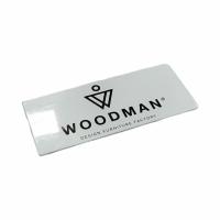 China Customized Print Metal Lable Black Embossed Logo Nameplate for sale