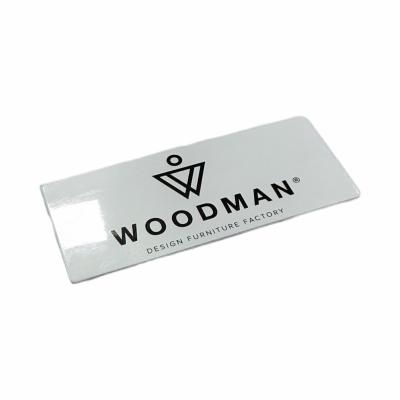 China Customized Print Metal Lable Black Embossed Logo Nameplate for sale
