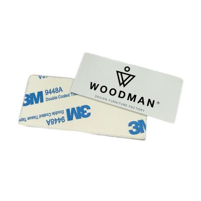 China Aluminum Customized Name Plate Brand Logo Name Plate With Adhesive Backing for sale