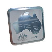 China Heat Insulation Custom Metal Coasters Plating Gold Stainless Steel Coaster Wear Resistant for sale