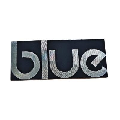 China Engraved Logo Aluminum Tag Sign Embossed Antique Brass Brand Nameplate Metal Name Label Plate for sale