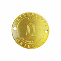 China Oval Custom Brass Nameplate Etched Solid Brass Name Plates Corrosion Resistant for sale