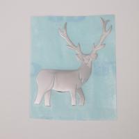 China Metal Nickel Aluminum Foil 3M Self-adhesive Transfer Sticker for sale