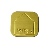 China Custom Copper Name Plates Wear Resistant Etched Metal Nameplate Durable for sale