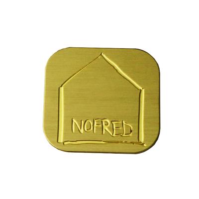 China Custom Copper Name Plates Wear Resistant Etched Metal Nameplate Durable for sale