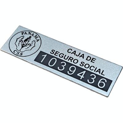 China Robust Metal Adhesive Labels Versatile Anodized Aluminum Asset Tags for sale
