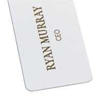 China Custom Metal White Aluminum Card Gold Text Business Card High-end Metal Plate for sale