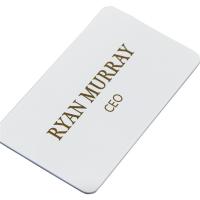 China Custom Metal White Aluminum Card Gold Text Business Card High-end Metal Plate for sale