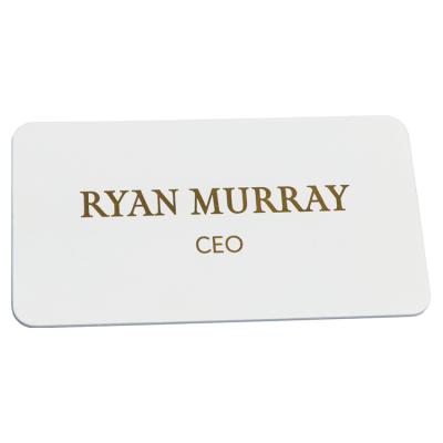 China Custom Metal White Aluminum Card Gold Text Business Card High-end Metal Plate for sale