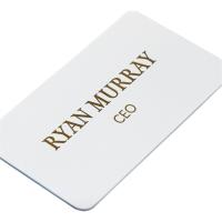 China Custom Metal White Aluminum Card Gold Text Business Card High-end Metal Plate for sale
